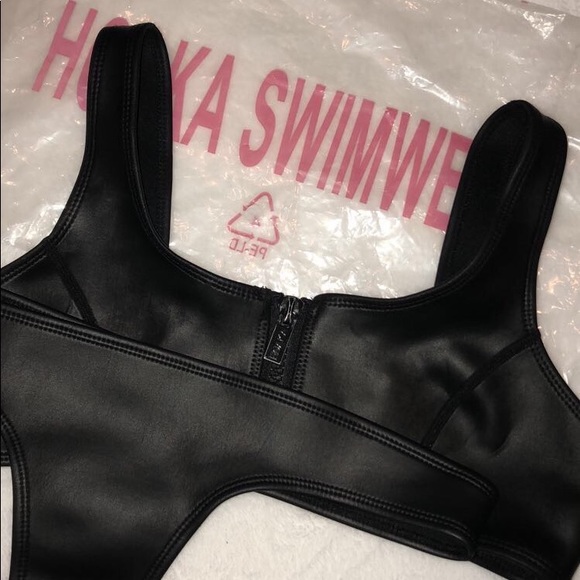 Swim | All Black Hoaka Swimwear W 2 Different Bottoms | Poshmark